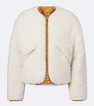 Moncler Mallero Reversible Teddy Down Jacket - White