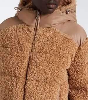 Moncler Alpestre Teddy Down Jacket - Brown
