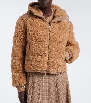 Moncler Alpestre Teddy Down Jacket - Brown