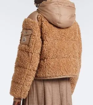 Moncler Alpestre Teddy Down Jacket - Brown