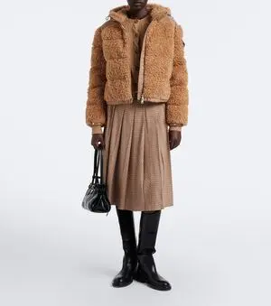 Moncler Alpestre Teddy Down Jacket - Brown