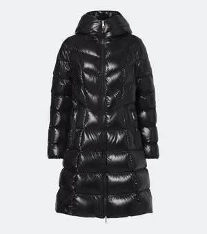 Moncler Marusse Hooded Quilted Down Coat - Black