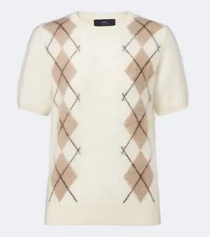 Arch4 Abel Argyle Cashmere Sweater - Beige
