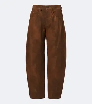 MARANT ETOILE Belky Barrel-leg Pants - Brown