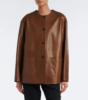 THE ROW Quintus Leather Jacket