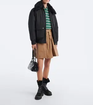 Moncler Vera Suede Lace-up Boots