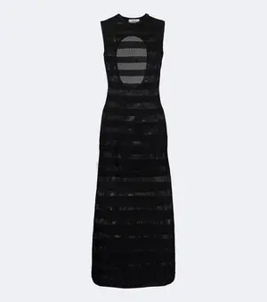 ERES Striped Cotton-blend Midi Dress