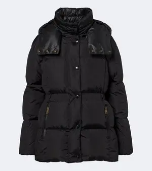 Moncler Agneux Hooded Padded-down Jacket - Black