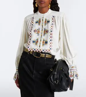 MARANT ETOILE Monique Embroidered Blouse