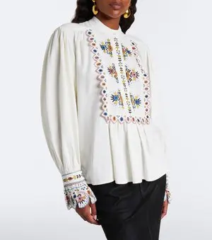 MARANT ETOILE Monique Embroidered Blouse