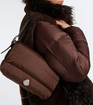 Moncler Caradoc Padded Shoulder Bag - Brown
