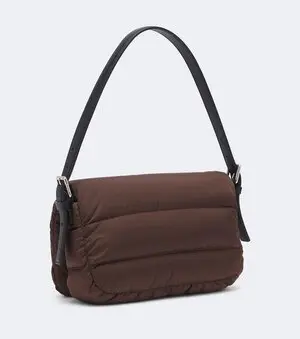 Moncler Caradoc Padded Shoulder Bag - Brown