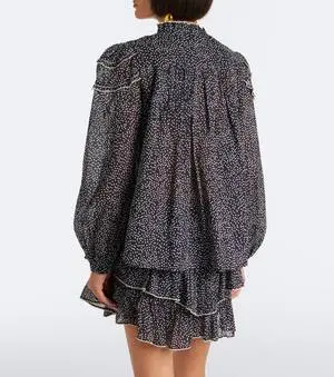 MARANT ETOILE Christa Polka-dot Cotton Blouse