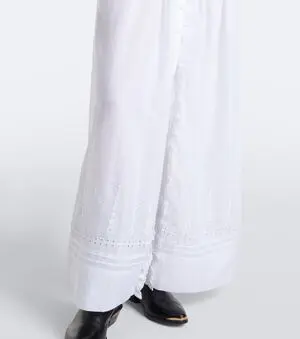MARANT ETOILE Lonie Embroidered Ruffled Cotton Maxi Dress
