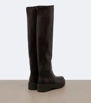 GIANVITO ROSSI Hiro Leather Over-the-knee Boots