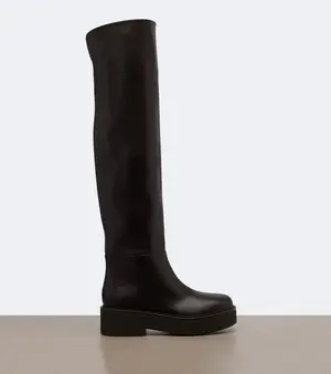GIANVITO ROSSI Hiro Leather Over-the-knee Boots