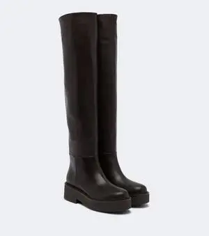 GIANVITO ROSSI Leather Over-the-knee Boots - Brown