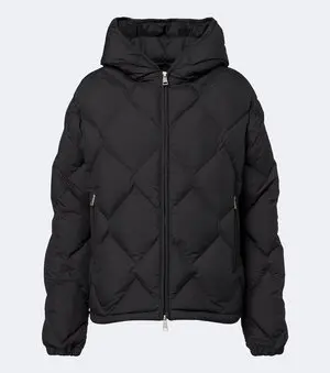 Moncler Arvouinne Hooded Quilted Down Jacket - Black