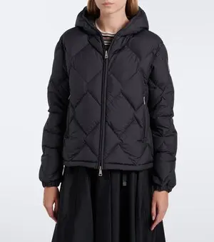 Moncler Arvouinne Hooded Quilted Down Jacket
