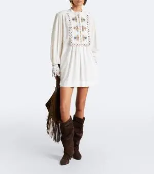 MARANT ETOILE Merva Embroidered Mini Dress