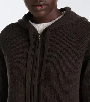 Arch4 Ribbed-knit Cashmere Hoodie