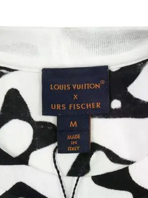 LOUIS VUITTON X Urs Fischer Monogram Print T-shirt - White