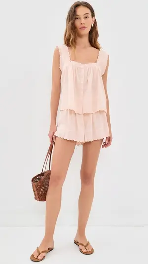 The Great. The Eyelet Tank Top