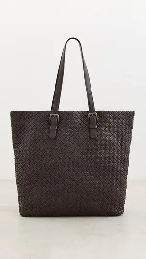 Shopbop Bottega Veneta Intrecciato Leather Tote - Brown