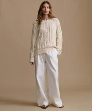 Jenni Kayne Sunset Crewneck Top - Cream