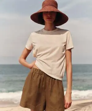 Jenni Kayne Clean Classic T-shirt - Tan