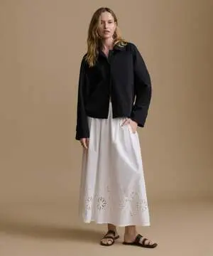 Jenni Kayne Selma Cropped Jacket - Black