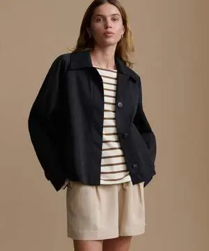 Jenni Kayne Selma Cropped Jacket - Black