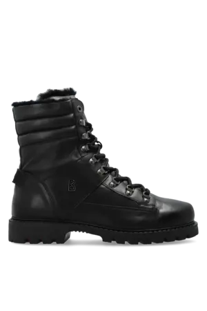 Bogner Full-grain Leather Insulated 'helsinki' Boots - Black