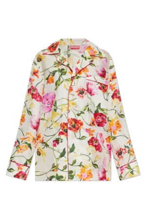 Kenzo Silk Shirt With Pocket