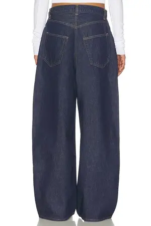 AGOLDE Rounded Baggy Jeans In Blue