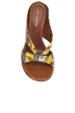 Dries Van Noten Rounded Toe Slide Mule