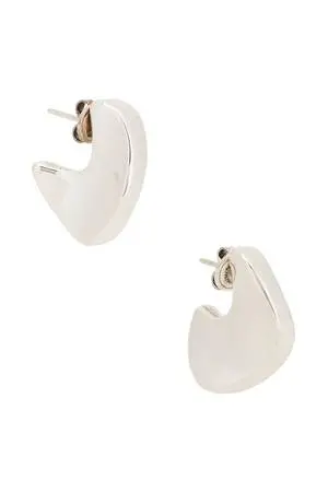Bottega Veneta Round Sterling Earrings - Silver