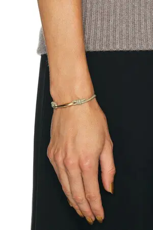 Bottega Veneta Nappa Bracelet With Metallic Detail