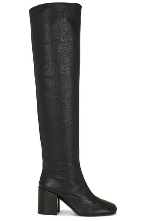 Dries Van Noten Soft Over The Knee Full Shaft Boot - Black