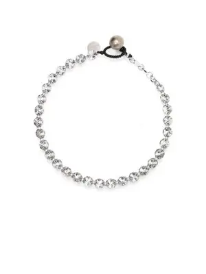MARIA CALDERARA Necklace Crystal "diamond Choker - Metallic