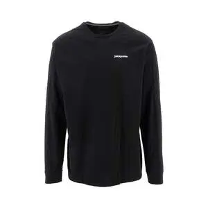Patagonia P-6 Logo' Long-leeved T-hirt - Black