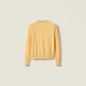 Miu Miu V-neck Wool Cardigan - Cream