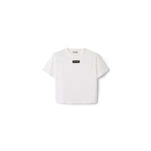 Miu Miu Jersey T-shirt With Embroidered Logo