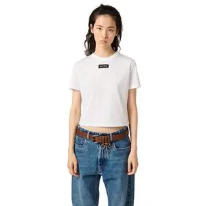 Miu Miu Jersey T-shirt With Embroidered Logo