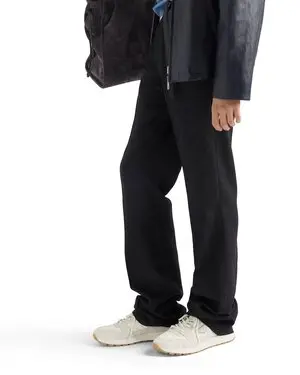 Prada Suede And Re-nylon Lace-up Sneakers