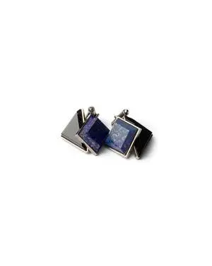 Prada Metal And Semi-precious Stone Cufflinks - Blue