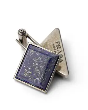 Prada Metal And Semi-precious Stone Cufflinks
