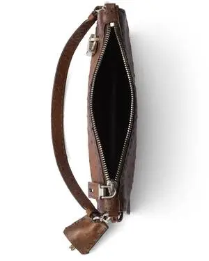 Prada Antiqued Ostrich Leather Mini-bag