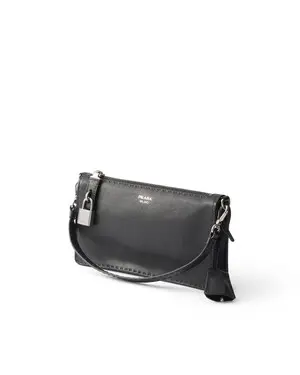 Prada Antiqued Leather Pouch