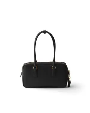 Prada Small Saffiano Leather Top-handle Bag - Black